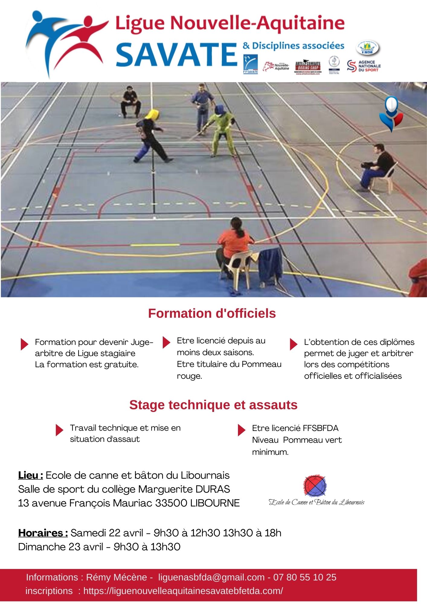 Canne de combat - Formation d'officiels et stage technique - Ligue ...
